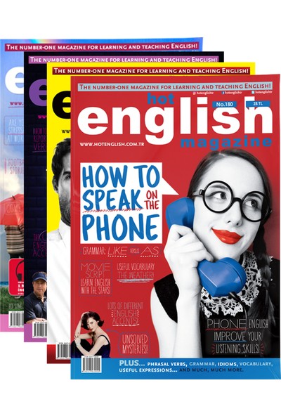 Hot English Dergisi Önceki Sayılar - 6'lı Paket