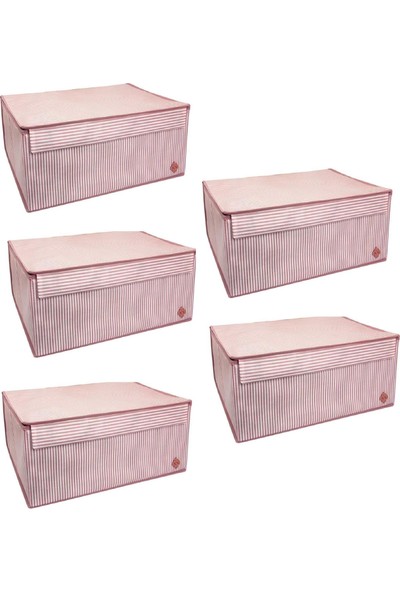 Modax Store Çok Amaçlı Su Geçirmez Kumaş Kapaklı Düzenleyici Pembe Hurç & Kutu & Baza 5'li (50X40X19CM) Modax Store Çok Amaçlı Su Geçirmez Kumaş Kapaklı Düzenleyici Pembe Hurç & Kutu & Baza 5'li (50X40X19CM)