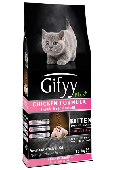 Gifyy Tavuklu Yavru Kedi Maması 15 kg