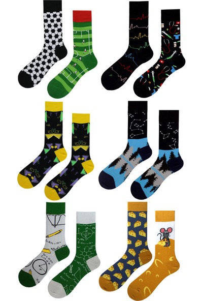 Dayco Desenli Renkli Unisex Çorap