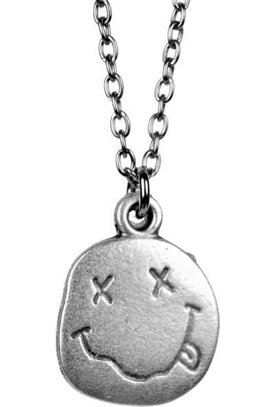 Bu Farklı Nirvana Kolye Erkek Kadın Antik Gümüş Kaplama 60 cm Zincir