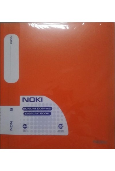 Noki A4 Sunum Dosyası Turuncu 20'li