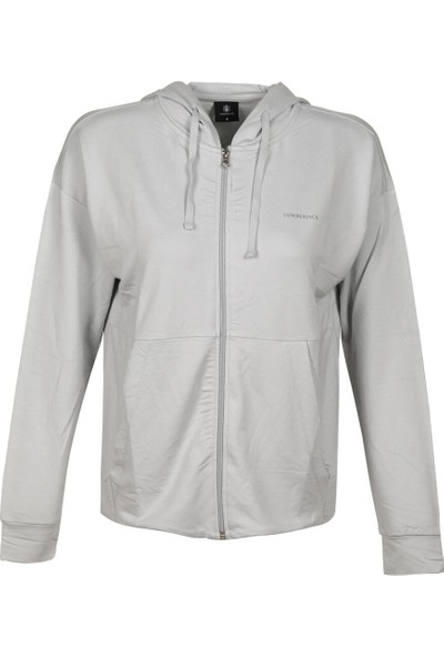Lumberjack CT431 Kate Full Zıp Hoodı Gri Kadın Eşofman Üstü