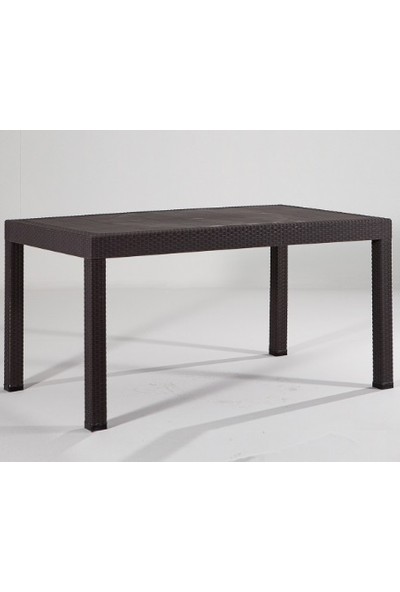 4A Groups - 80X140 cm Rattan Masa ( Beyaz - Acı Kahve Renk Seçenekleri)