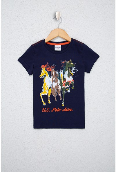 U.S. Polo Assn. Erkek Çocuk Lacivert T-Shirt 50238521-VR033