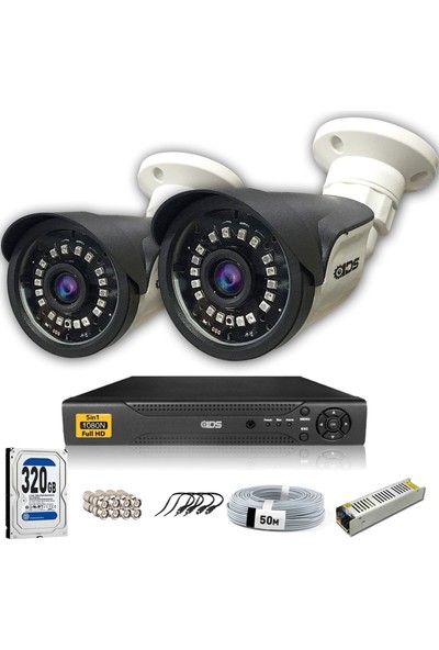 Ids - 2 Kameralı Set - 5mp Sony Lensli Full Hd Gece Görüşlü Su Geçirmez Cepten Izle - Güvenlik Kamerası Sistemi Ids - 2 Kameralı Set - 5mp Sony Lensli Full Hd Gece Görüşlü Su Geçirmez Cepten Izle - Güvenlik Kamerası Sistemi