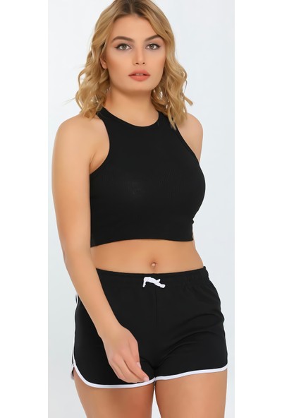 Dies Kısa Yırtmaçlı Şort