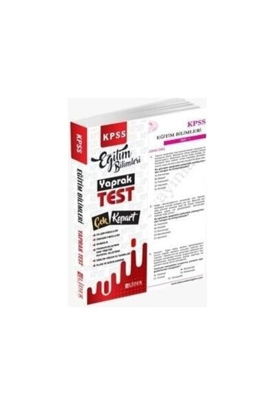Lider Yayınları Eğitim Bilimleri Çek Kopart Yaprak Test Lider Yayınları Eğitim Bilimleri Çek Kopart Yaprak Test