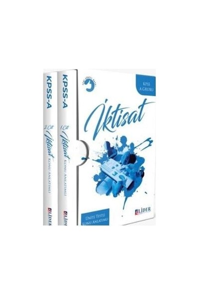 Lider Yayınları Kpss-A Iktisat 2 Ciltli Konu Anlatım