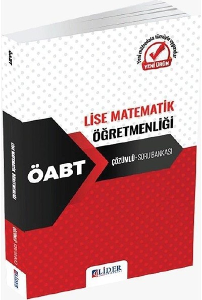Lider Yayınları ÖABT 2021 Lise Matematik Öğretmenliği Soru Bankası