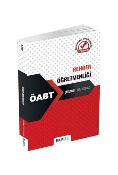 Lider Yayınları ÖABT 2021 Rehber Öğretmenliği Soru Bankası