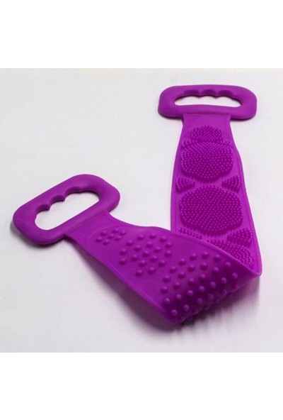 Dream Plus Renkli Silikon Çift Taraflı Banyo Duş Sırt Keseleme Aleti Lif