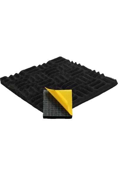 Türkeli Ses Yalıtımı Akustik Labirent Sünger Yanmaz Yapışkanlı 30MM 60 Dns 50X50