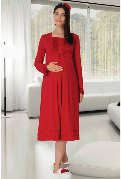 Teburada Sabahlıklı Lohusa Gecelik Takımı