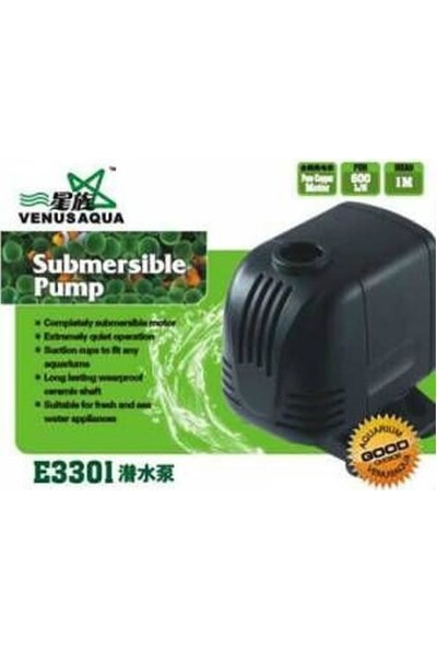 Venusaqua E3301 Kafa Motoru 600 L/s 5W Venusaqua E3301 Kafa Motoru 600 L/s 5W