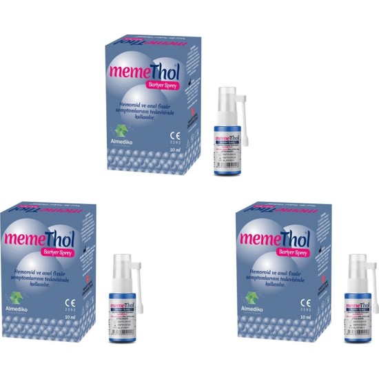 Almediko Memethol Bariyer Sprey 10 ml 3 ADET8680782940026 Fiyatı