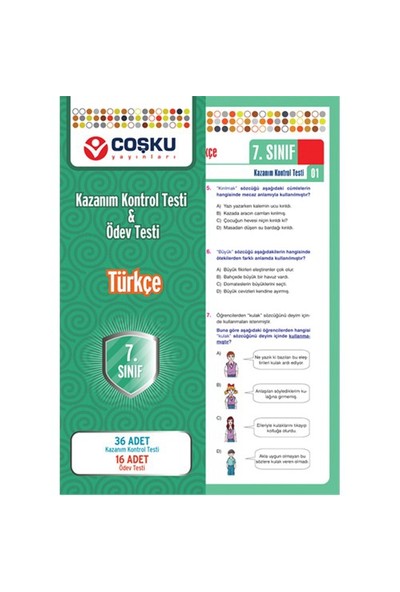 Coşku Yayınları 7.Sınıf Türkçe Yaprak Testleri Coşku Yayınları 7.Sınıf Türkçe Yaprak Testleri