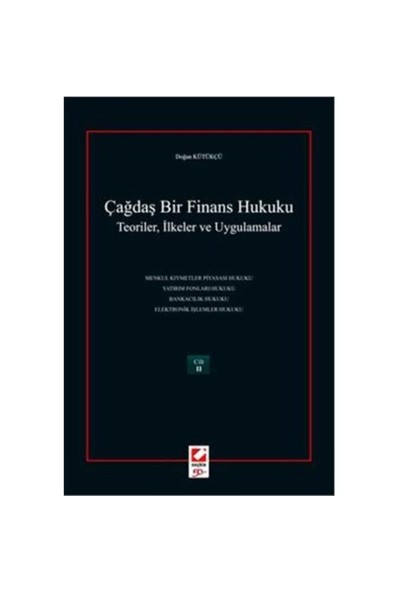 Çağdaş Bir Finans Hukuku - Teoriler, İlkeler ve Uygulamalar (2 Kitap)