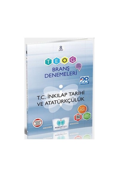 Sözün Özü Yayınları 8.Sınıf Teog Branş Denemeleri T.C İnkılap Tarihi Ve Atatürkçülük Sözün Özü Yayınları 8.Sınıf Teog Branş Denemeleri T.C İnkılap Tarihi Ve Atatürkçülük