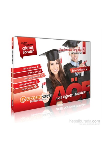 Uzman Kariyer AÖF 2014 3. Sınıf Bahar Dönemi Uluslararası Örgütler