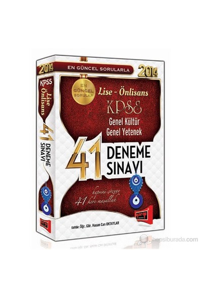 Yargı KPSS 2014 Lise-Önlisans Genel Yetenek-Genel Kültür 41 Deneme Sınavı Yargı KPSS 2014 Lise-Önlisans Genel Yetenek-Genel Kültür 41 Deneme Sınavı
