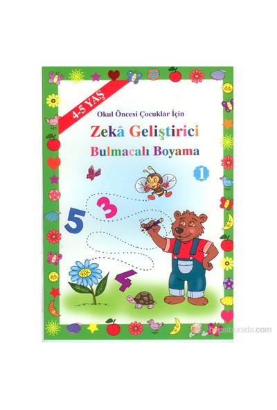 Zekâ Geliştirici Bulmacalı Boyama 4-5 Yaş - Asım Uysal