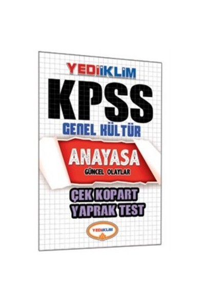 Yediiklim Kpss Anayasa Çek Kopart Yaprak Test-Kolektif Yediiklim Kpss Anayasa Çek Kopart Yaprak Test-Kolektif