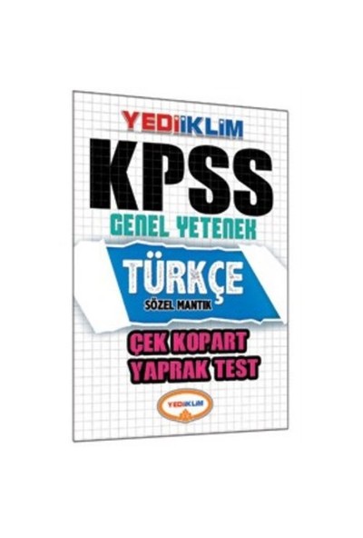Yediiklim Kpss Türkçe Çek Kopart Yaprak Test-Kolektif Yediiklim Kpss Türkçe Çek Kopart Yaprak Test-Kolektif