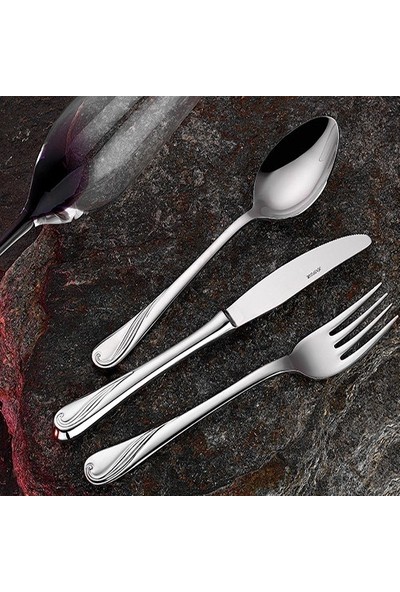İnter Çelik Bahar Model 12 Li Pasta - Tatlı Bıçak İnter Çelik Bahar Model 12 Li Pasta - Tatlı Bıçak