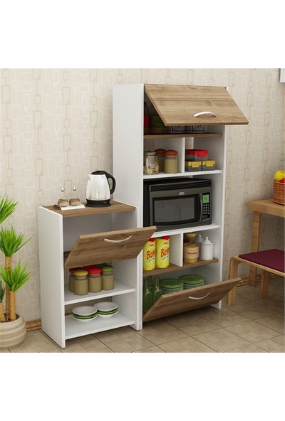 Jardin Çok Amaçlı Dolap Kod-12 Çeviz Beyaz Jardin Çok Amaçlı Dolap Kod-12 Çeviz Beyaz