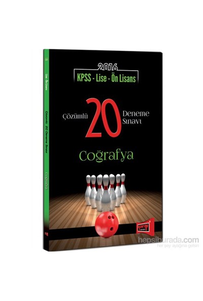 Yargı Kpss 2016 Lise Önlisans Coğrafya Çözümlü 20 Deneme Sınavı-Kolektif
