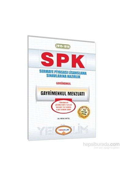 Yediiklim Spk 1019 Gayrimenkul Mevzuatı Yediiklim Spk 1019 Gayrimenkul Mevzuatı