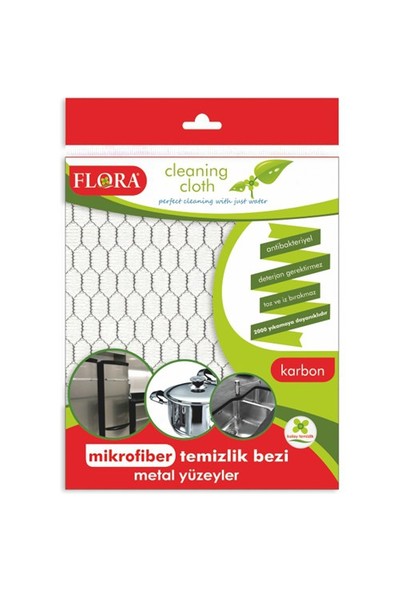 Flora Mikrofiber Bez(Karbon)