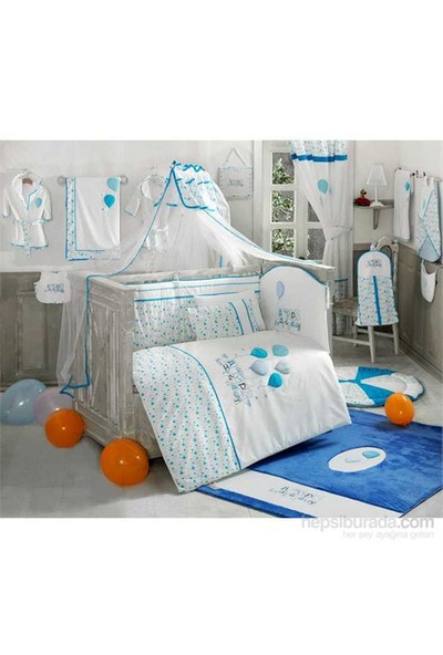 Kidboo Happy Birthday Blue 70*130 Cm Bebek Uyku Seti