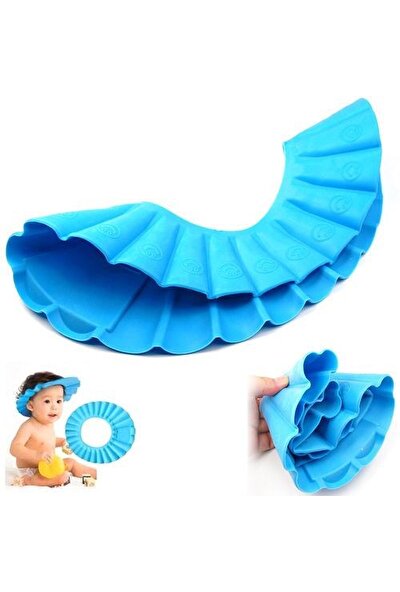 Hepsi Dahice Göz Ve Kulağa Su Kaçırmayan Silikon Banyo Şapkası Mavi Renk Hepsi Dahice Göz Ve Kulağa Su Kaçırmayan Silikon Banyo Şapkası Mavi Renk