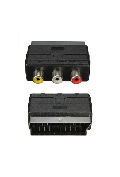 Swat 3Rca To Scart Audio Video Adaptör İn Swat 3Rca To Scart Audio Video Adaptör İn