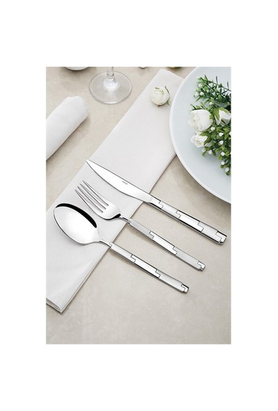 Nehir 6'Lı Londra Saten Tatlı Çatalı