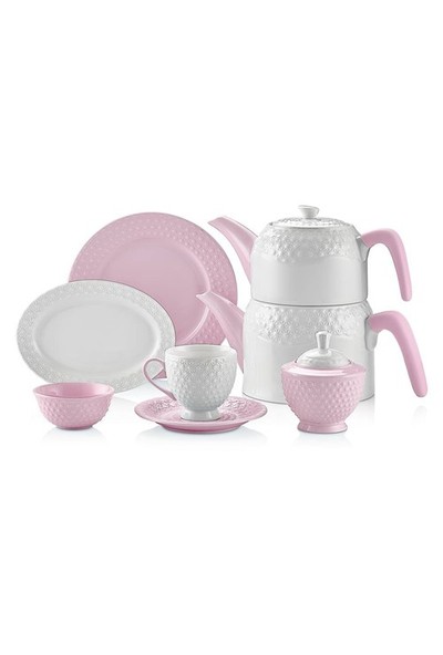 Schafer EdenCollection 34 Parça 6 Kişilik Kahvaltı Takımı Pembe SHF28765 Schafer EdenCollection 34 Parça 6 Kişilik Kahvaltı Takımı Pembe SHF28765