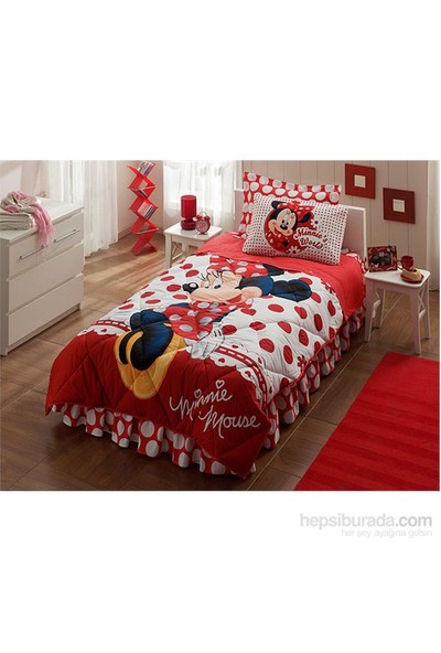 Taç Dısney Mınnıe Mouse Tek Kişilik Uyku Seti
