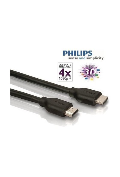 Philips SWV5401P 4K Destekli 1,5m Ethernet HDMI Kablo ( ULTRA HD - 3D ) Philips SWV5401P 4K Destekli 1,5m Ethernet HDMI Kablo ( ULTRA HD - 3D )