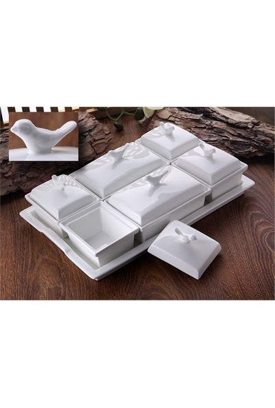 Gönül Porselen Kuş Tutacaklı Kahvaltılık G926