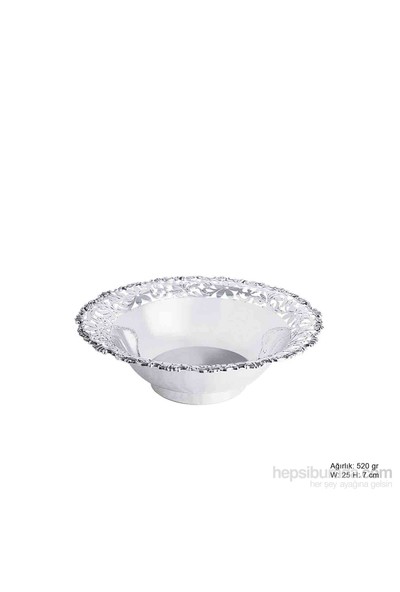 Gumush Papatya Motifli Gümüş Meyvelik