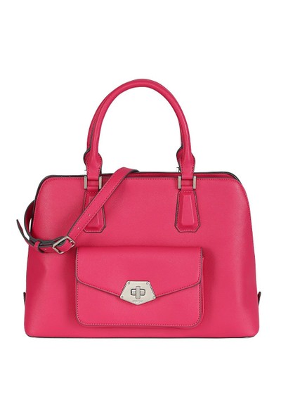 Nine West 60351120 Pembe Suni Deri Çanta