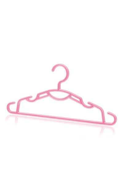 Titiz Pembe Çocuk Elbise Askısı 12 Li