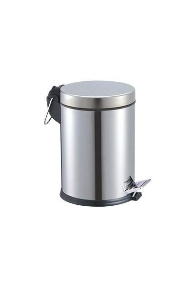 Atadan Paslanmaz Krom Çöp Kovası-8 Lt