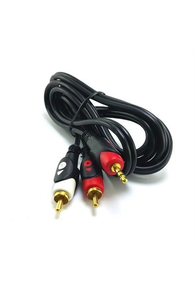 Swat 2Rca 3,5Mm 1.5 Metre Stereo Kablo Gold Swat 2Rca 3,5Mm 1.5 Metre Stereo Kablo Gold