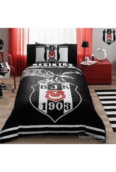 Taç Lisanslı Beşiktaş Tek Kişilik Ranforce Her Mevsim Set Taç Lisanslı Beşiktaş Tek Kişilik Ranforce Her Mevsim Set