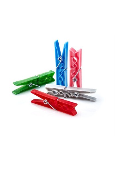 Zambak Çınar Plastik Mandal 24'Lü