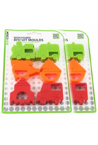 Atadan 6 lı Kurabiye Kalıbı Karma Renk