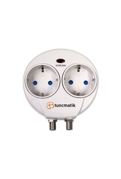 Tunçmatik Akım Korumalı Prizi 2'li 576 Joules (TSK0758)
